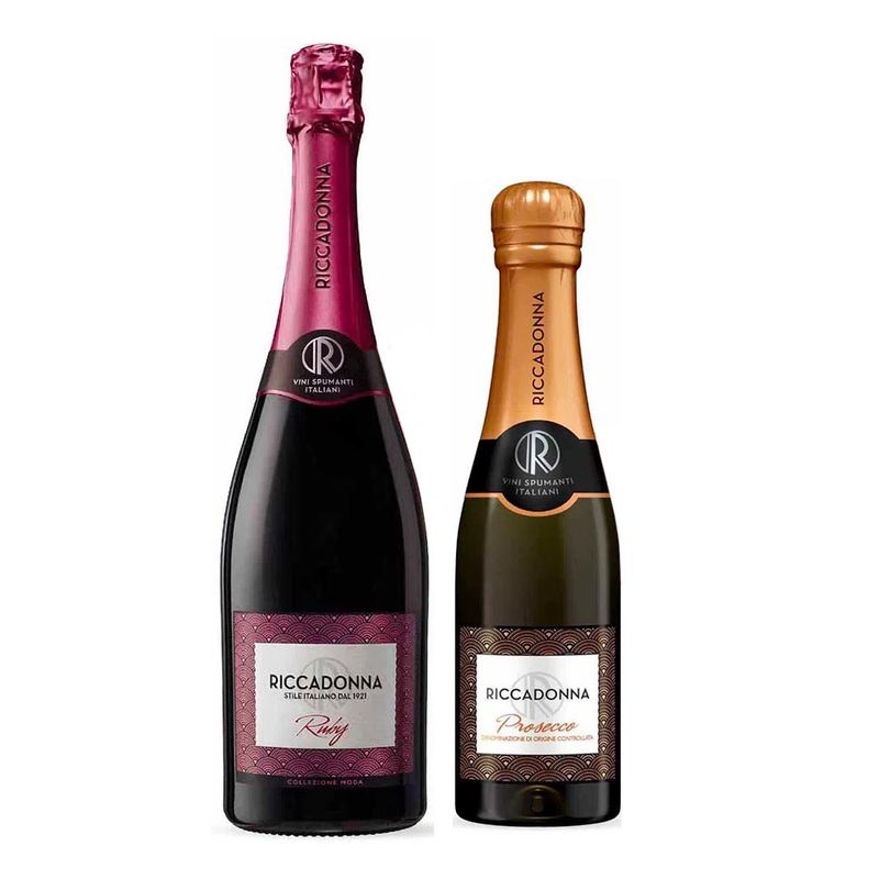 Pack Espumante RICCADONNA Ruby Dolce Botella 750ml + Espumante ...