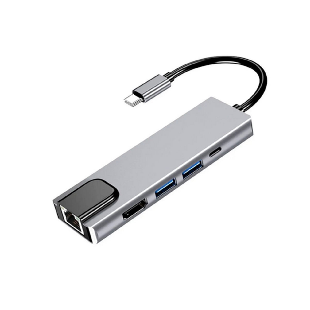 Adaptador HUB USB Seisa BYL-2007 TIPO C 5 EN 1 - Real Plaza