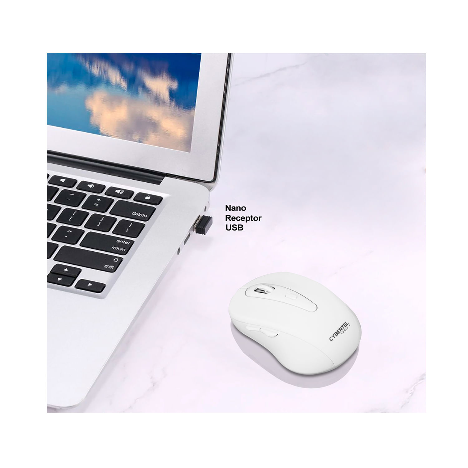 Mouse Cybertel LOGIG 6 - CYB M307_BLACK inalámbrico DPI graduable ...