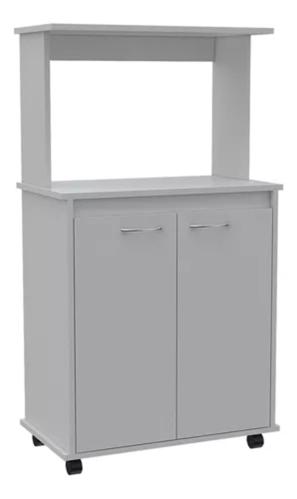 Mueble para Microondas con ruedas Xavi color Blanco TU MESITA - Real Plaza