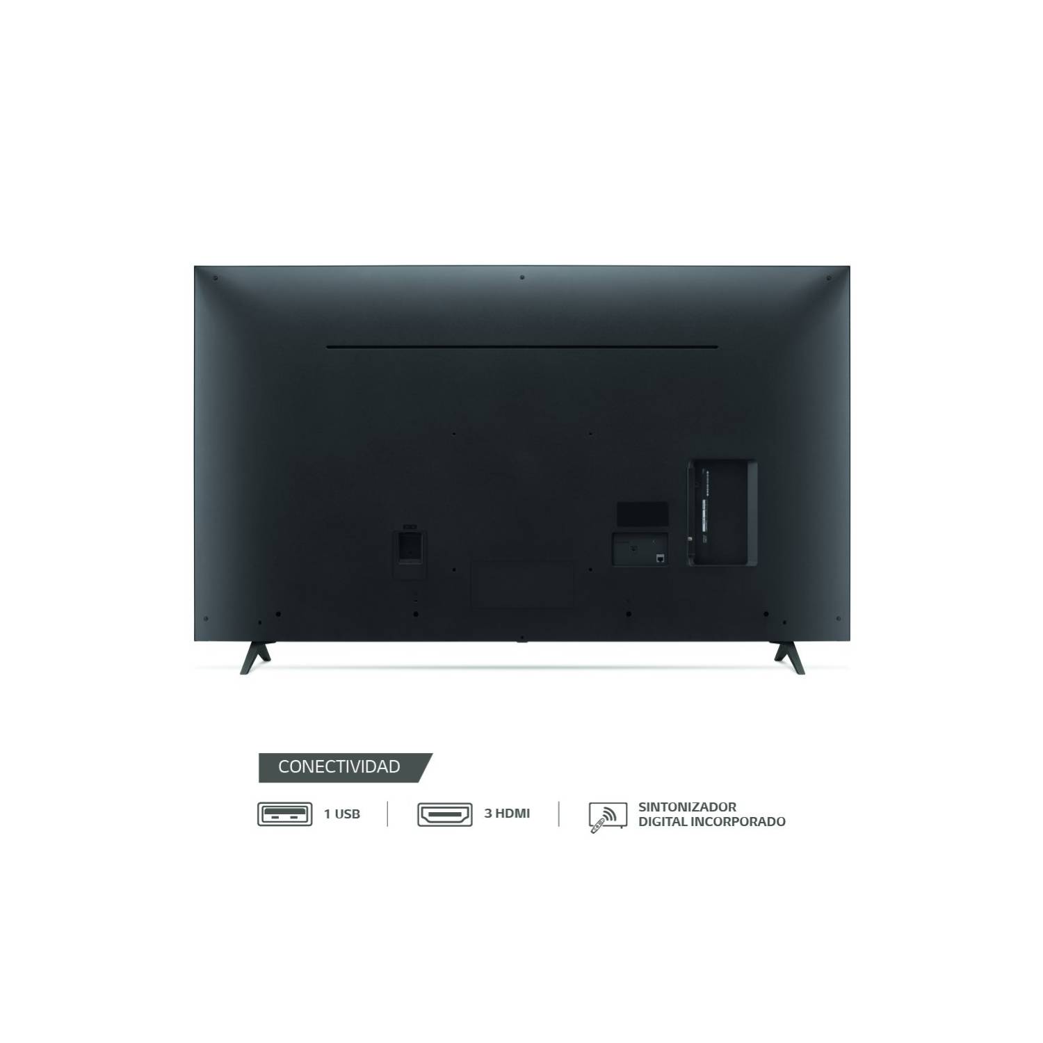 Televisor LG LED Smart TV 60" Ultra HD 4K ThinQ AI 60UQ8050PSB + Rack ...