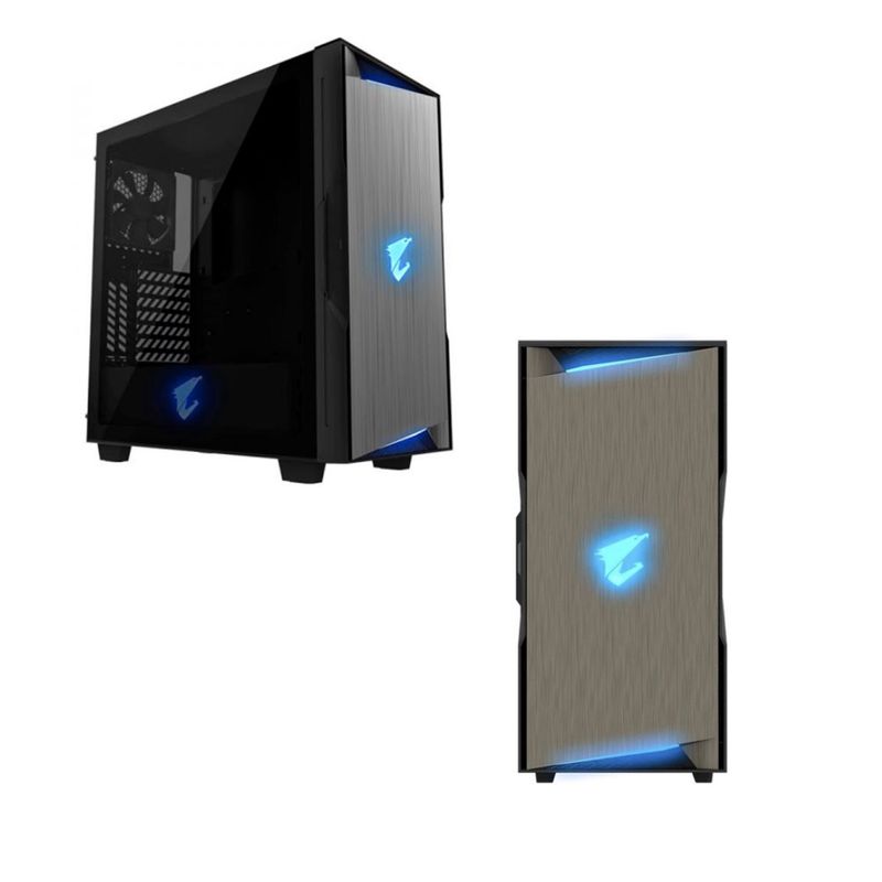 Case Gigabyte AORUS C300 GLASS Mid-Tower ATX Negro - Real Plaza