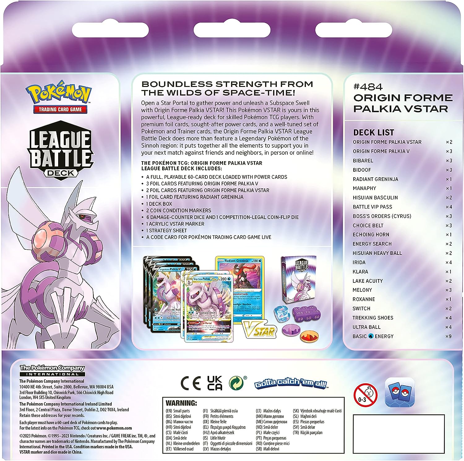 Pokemon TCG Origin Forme Palkia V Star League Battle Deck - Real Plaza