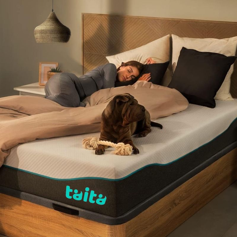 Colchon TAITA King con funda removible de bambú - Real Plaza