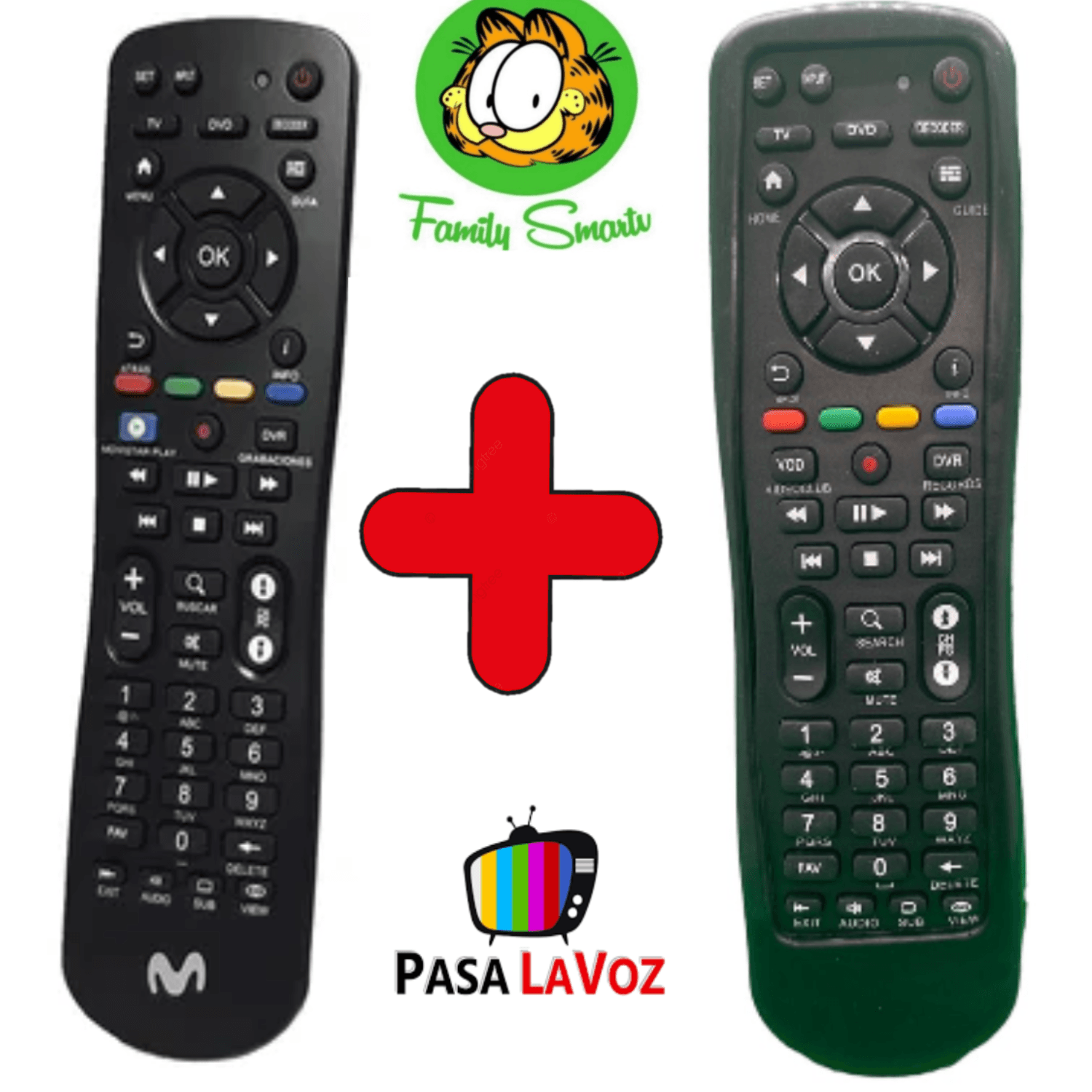 Control Movistar para Decodificador + Funda Negra - Real Plaza