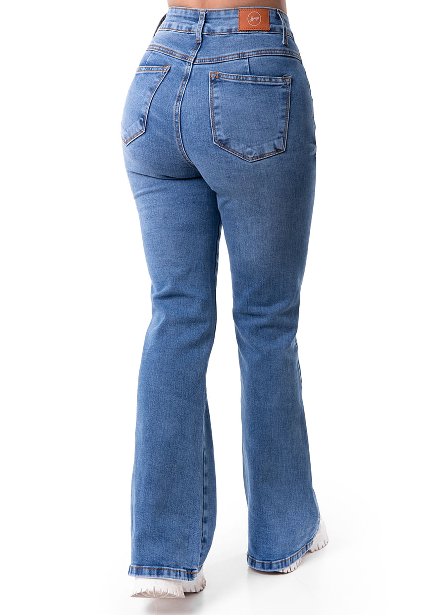 Pantalon Moda Denim Stretch Mujer Kalyd 1 - Real Plaza