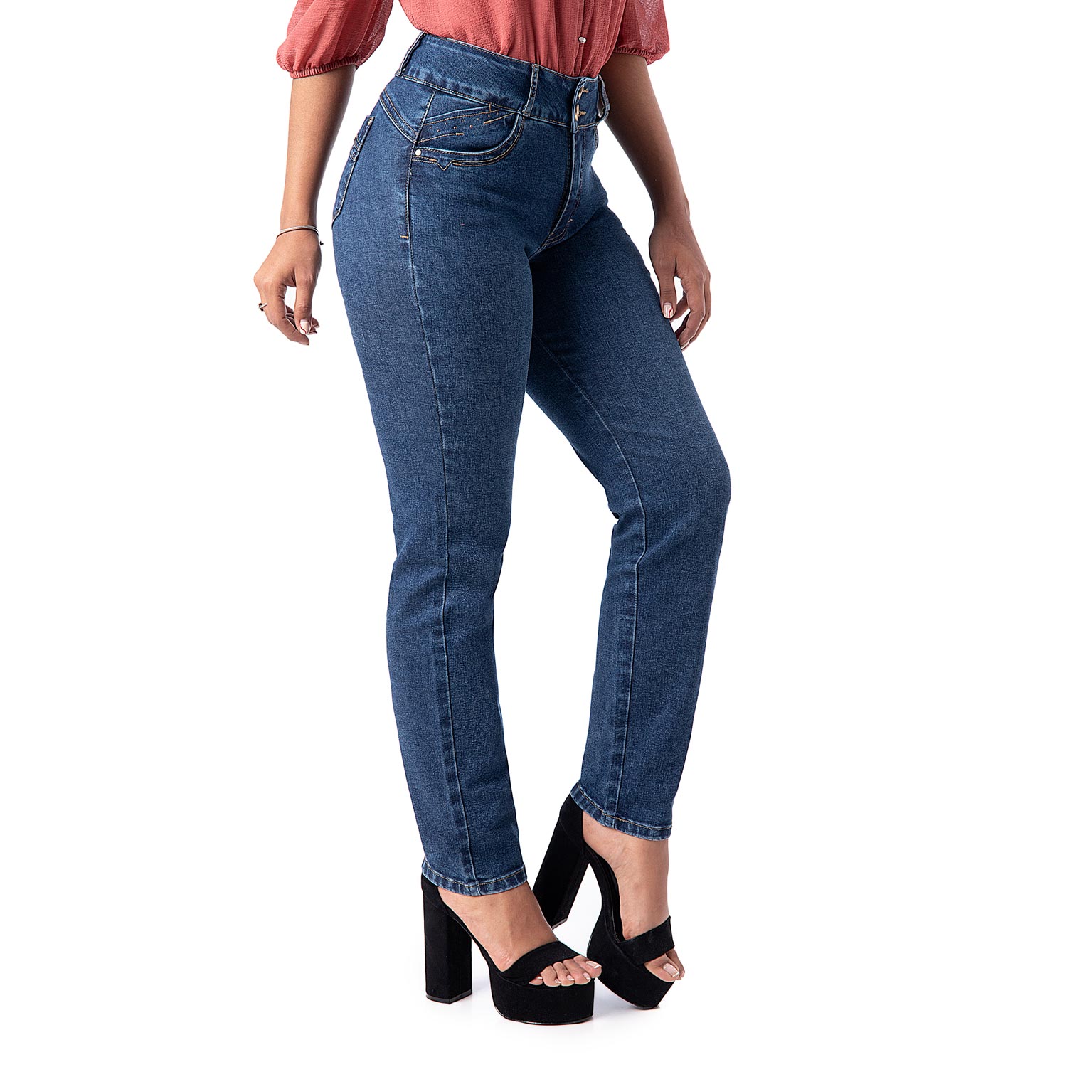 Pantalon Moda Denim Stretch Mujer Gulpery - Real Plaza