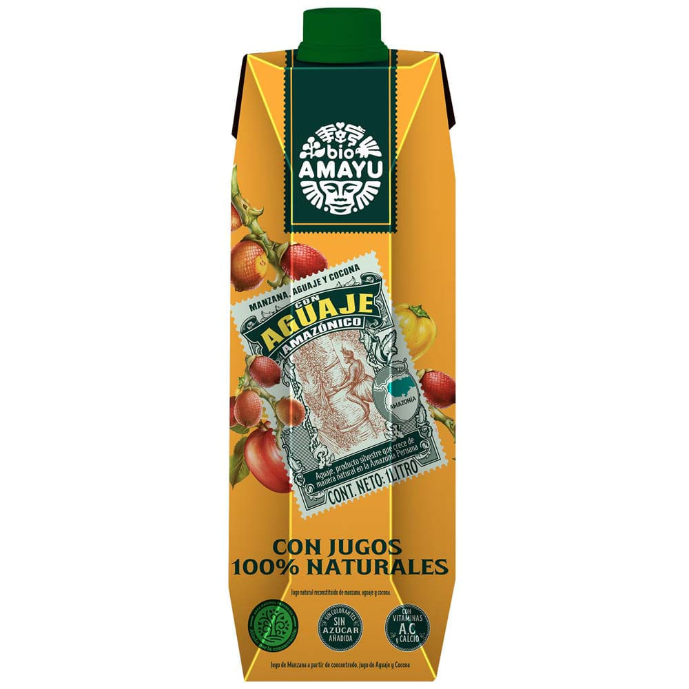 Jugo BIO AMAYU Aguaje Caja 1L - Real Plaza
