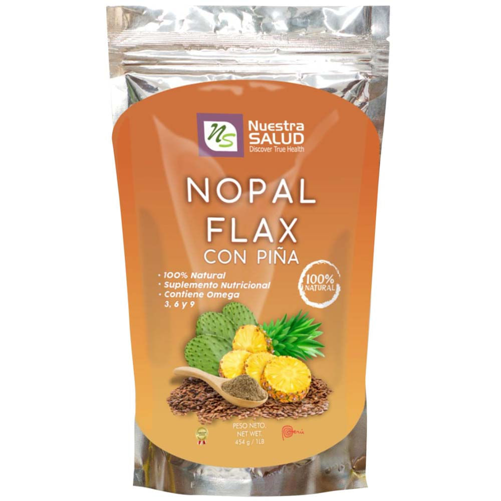 Nopal Flax Piña NUESTRA SALUD Doypack 454g - Real Plaza