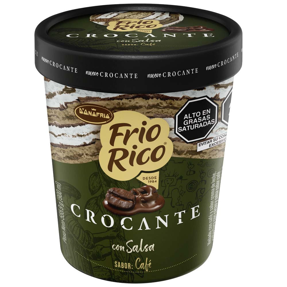 Helado D'ONOFRIO Frio Rico Crocante Café Pote 900ml - Real Plaza