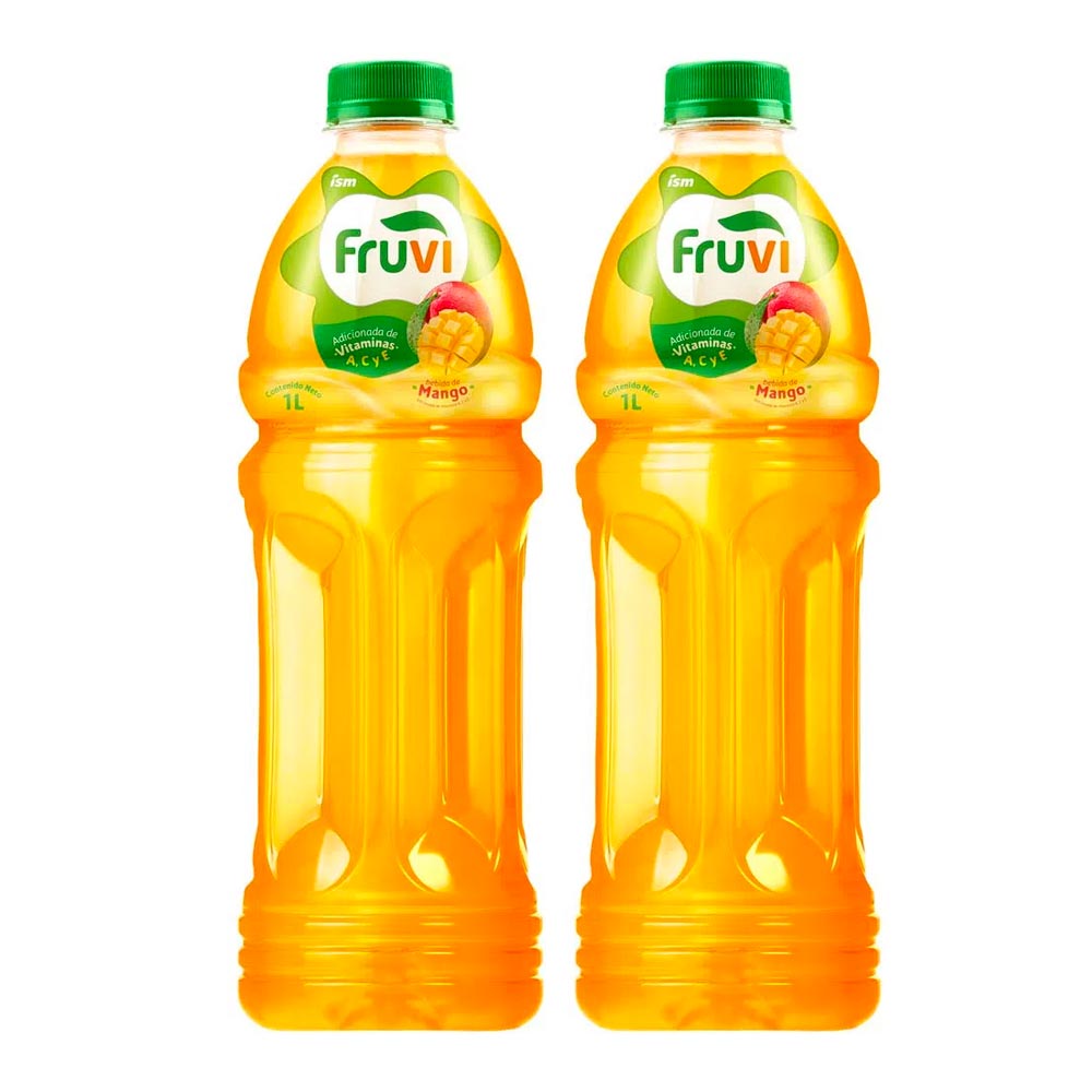 Pack Bebida Sabor a Mango FRUVI Botella 1L x 2un - Real Plaza
