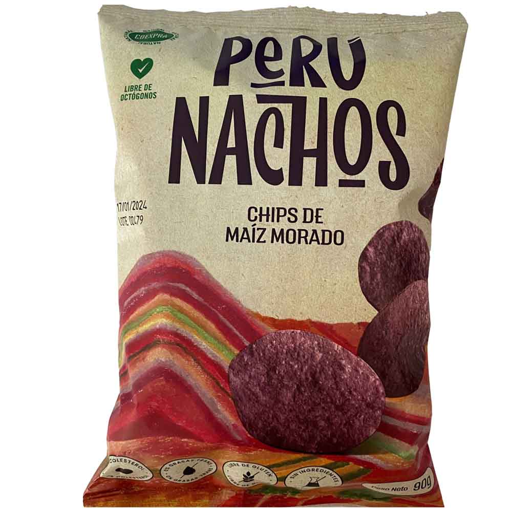 Chips de Maíz Morado PERUNACHOS Bolsa 90g - Real Plaza
