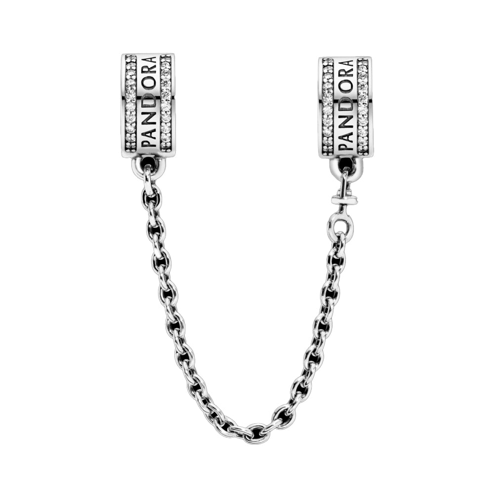 Security Bracelet Pandora 792057cz Insignia Pandora Cadena de Seguridad ...