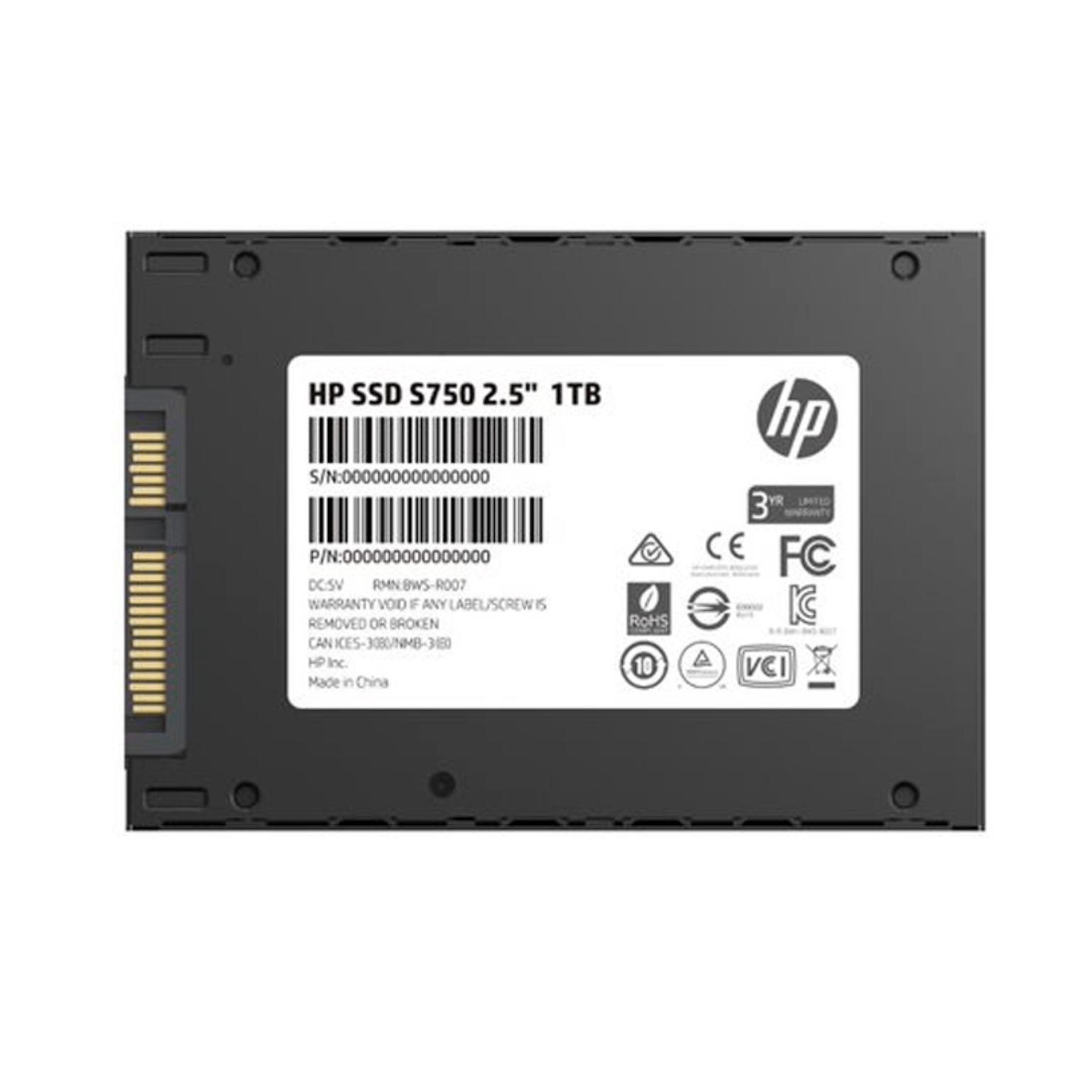 Disco Solido HP S750, 1TB, SATA III 6.0 Gb/s, 2.5" - Real Plaza