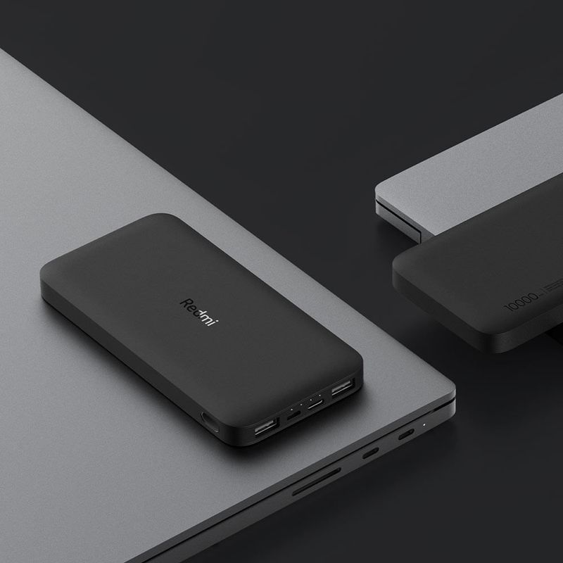 Bateria externa Xiaomi Redmi 10000 mAh,10W, 2 usb + 1 tipo C, negro ...