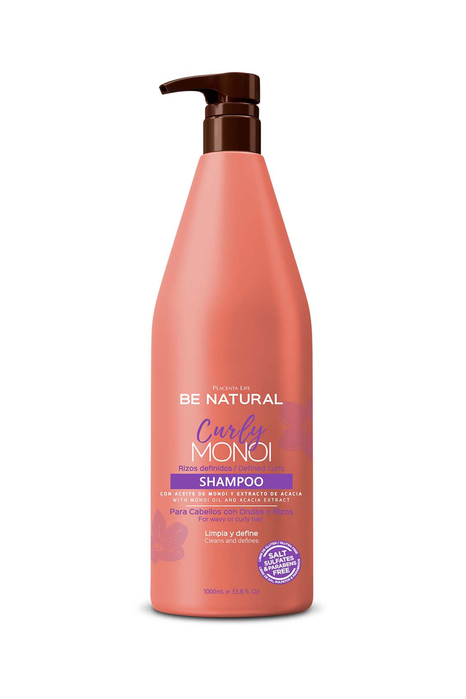 Shampoo Be Natural Curly Monoi Rizos Definidos Fco 1Lt - Real Plaza