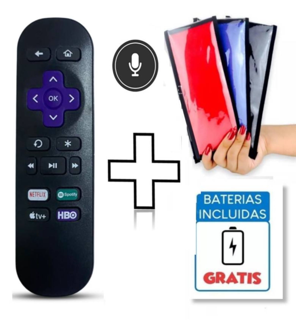 Control Remoto Roku Express Premiere Plus 4k Ultra Funda - Real Plaza