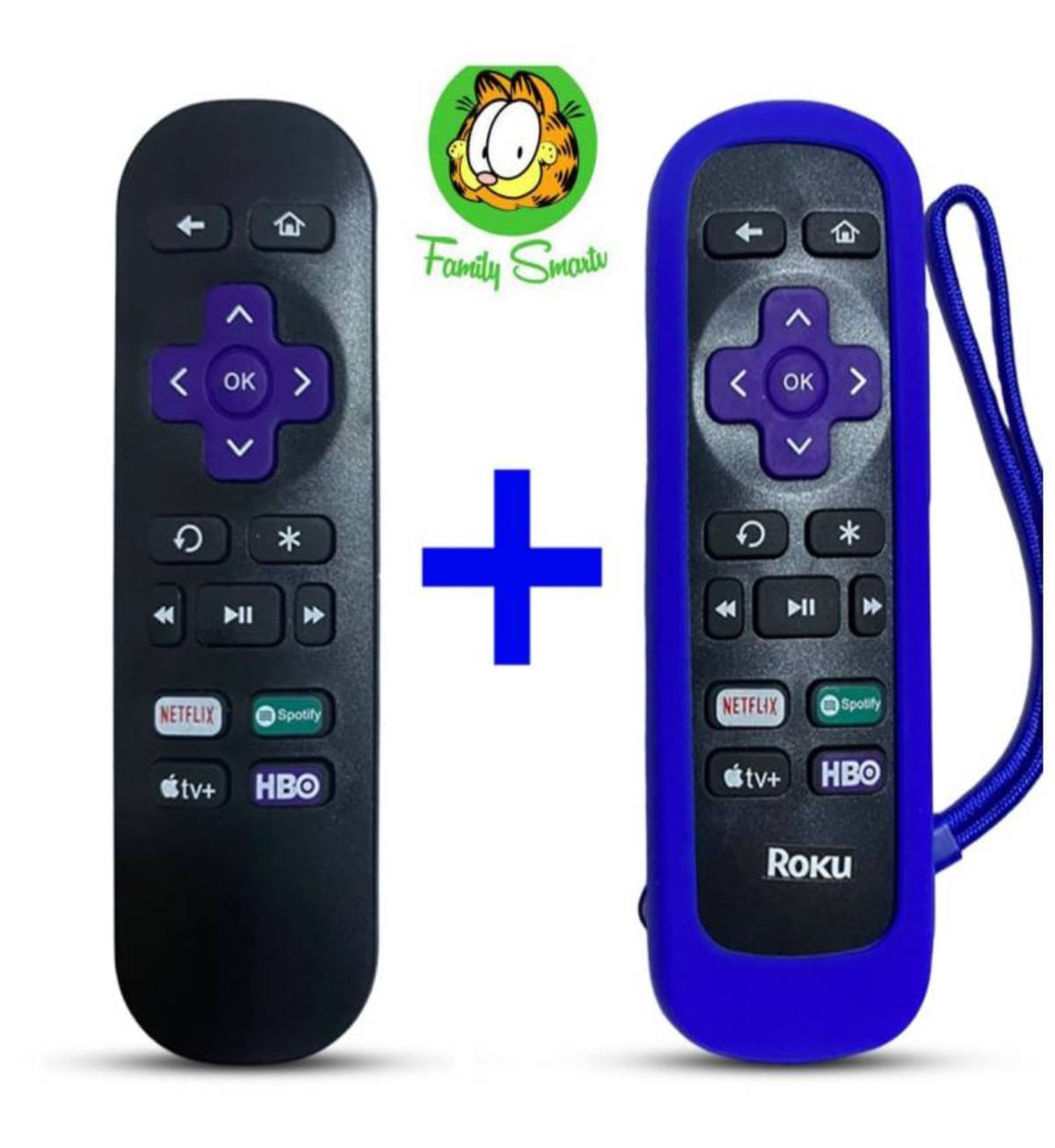 Control Remoto Roku Express Premiere Plus 4k Ultra Funda Azul - Real Plaza