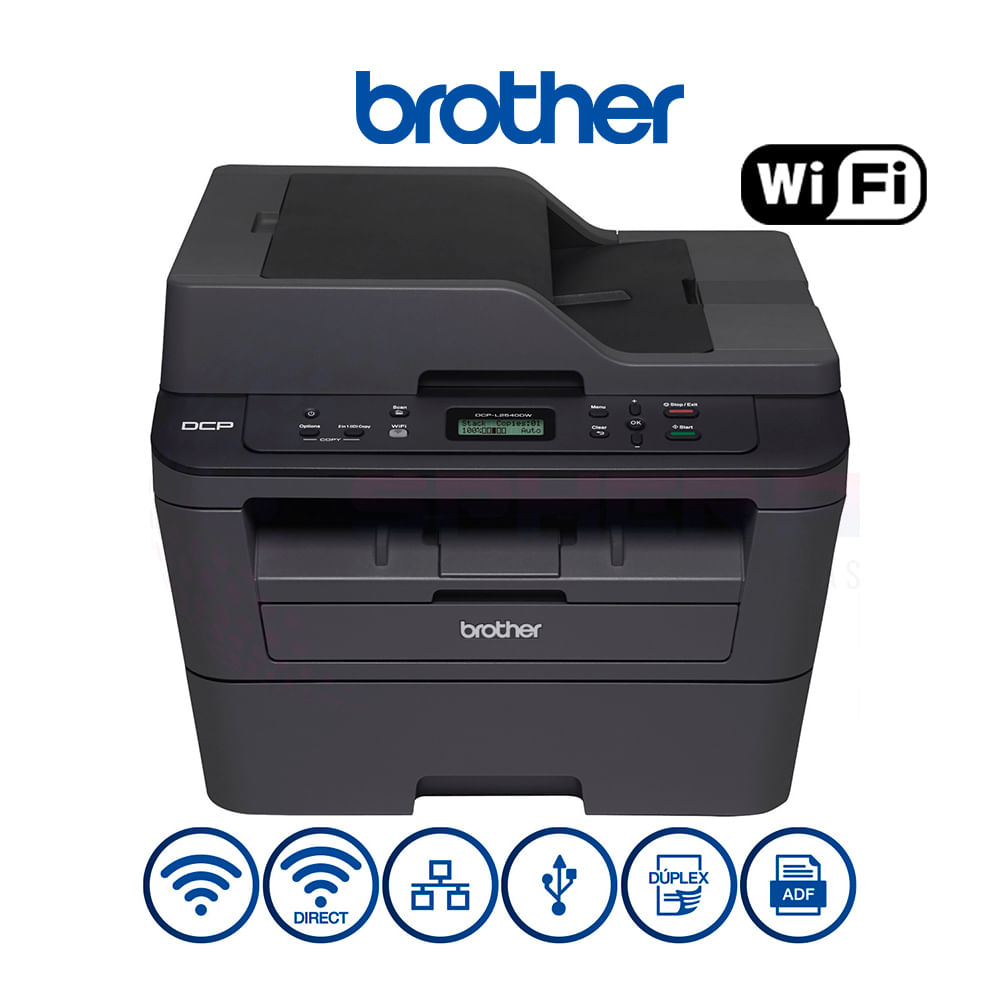 Combo Impresora Brother DCP-L2540DW Laser Monocromática + Toner 2370 - Real Plaza