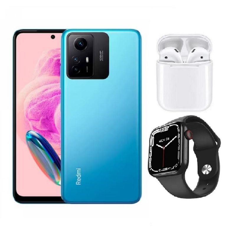 Xiaomi Redmi Note 12S 256GB Azul + Audifonos + Smartwatch - Real Plaza