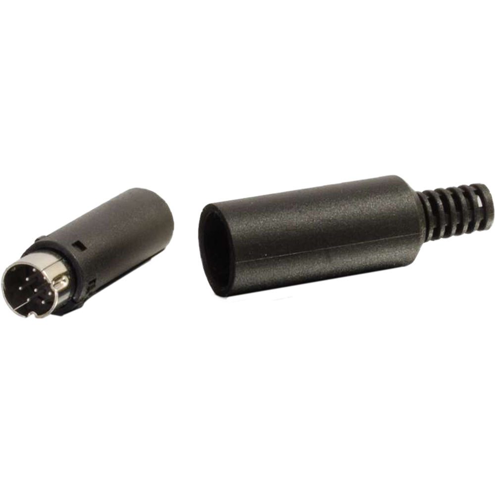 Conector Macho Mini Din de 8 Pines C2G Negro - Real Plaza