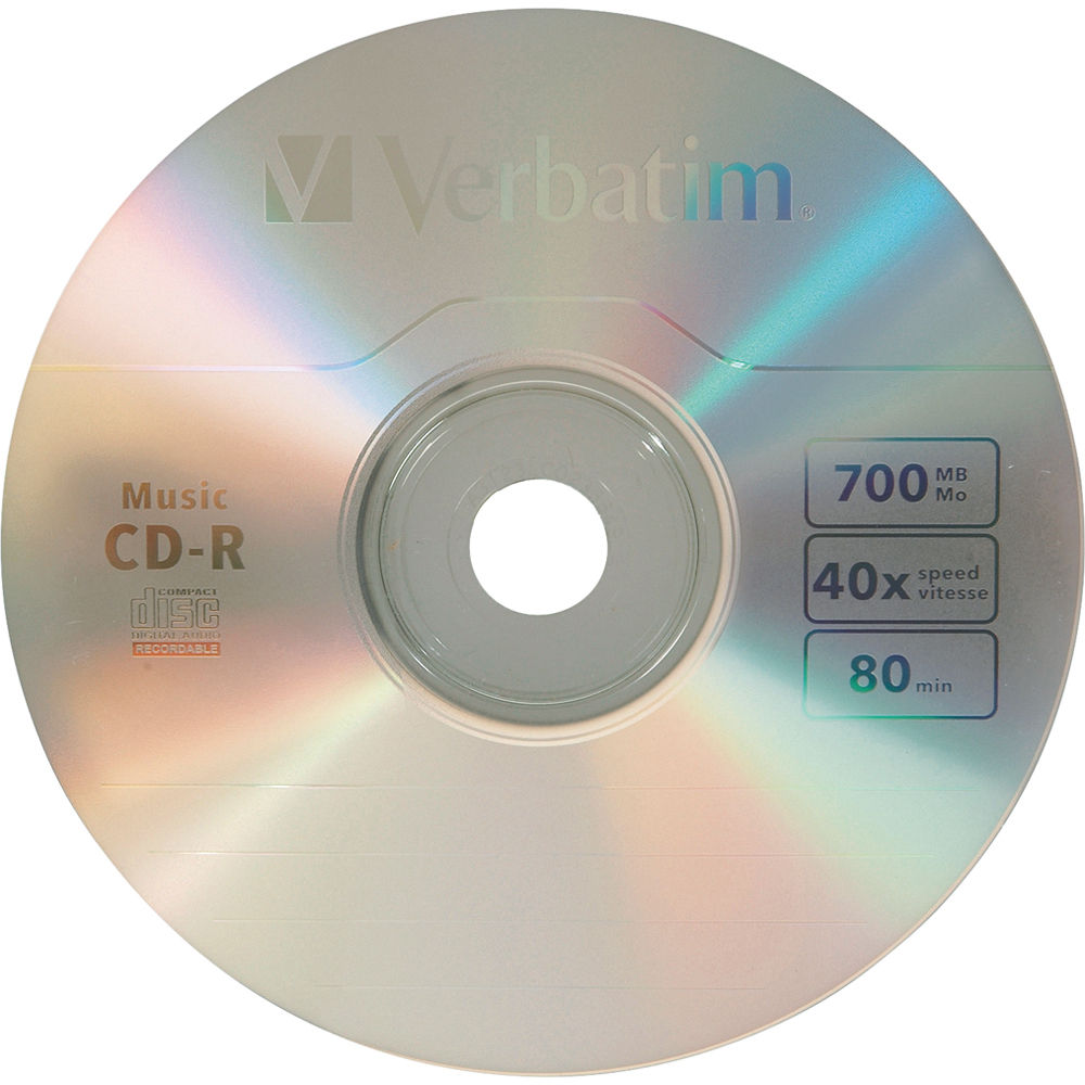 Paquete de 25 Discos Compactos Grabables Verbatim Music Cd R de 700Mb ...