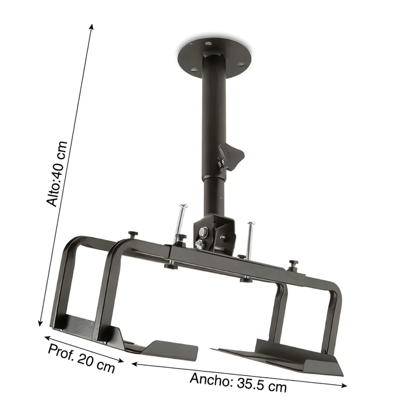 Proyector Smart Android Owlenz Sd150 + Ecran 120 + Rack Metálico de Techo - Real Plaza
