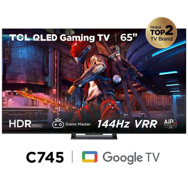 Televisor TCL QLED 65" UHD 4K Smart Tv 65C745 - Real Plaza