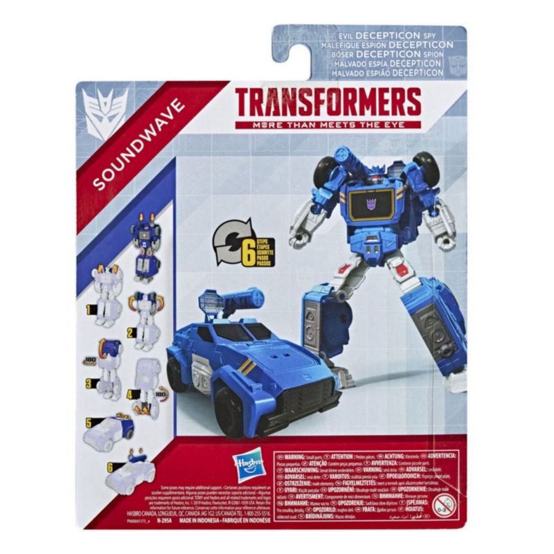 Figura Transformers Generations Authentics Soundwave 20Cm - Real Plaza