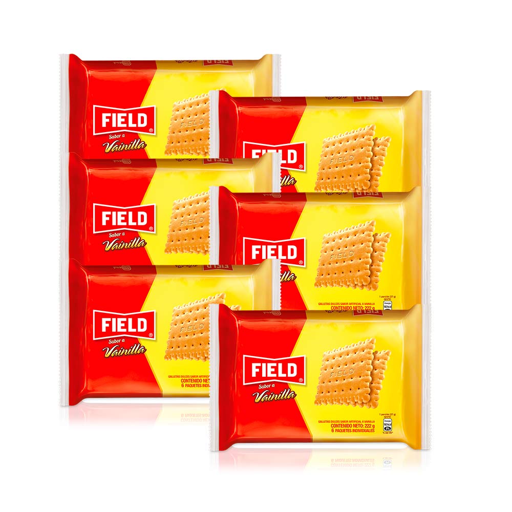 Pack Galleta Vainilla FIELD Paquete 6un x 6un - Real Plaza