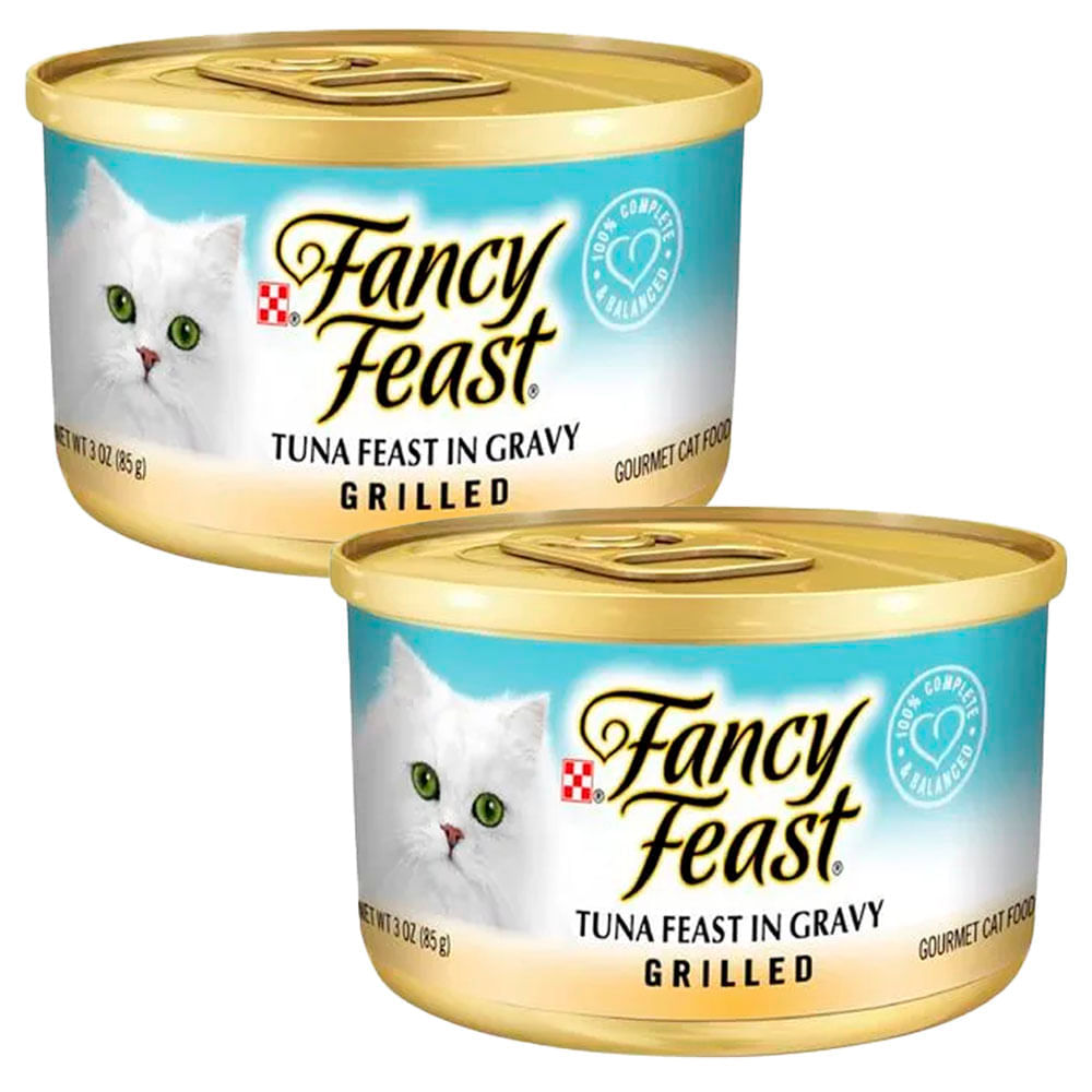 Pack Comida para Gato FANCY FEAST Filetes de Atún Petits Lata 85g x 2un ...