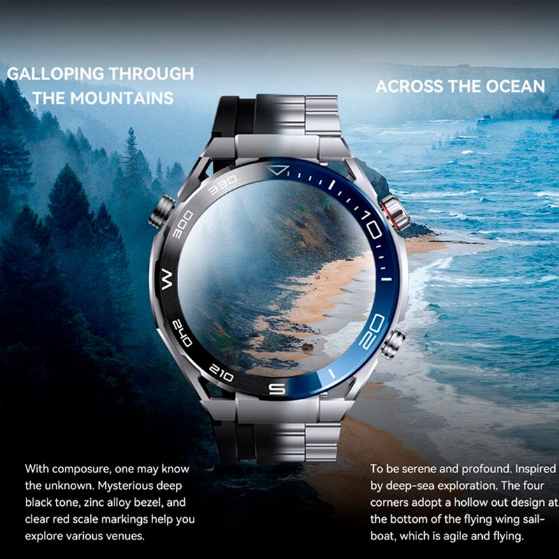Smartwatch Ultimate HW5 Silver Amoled GPS Triple Correa - Real Plaza