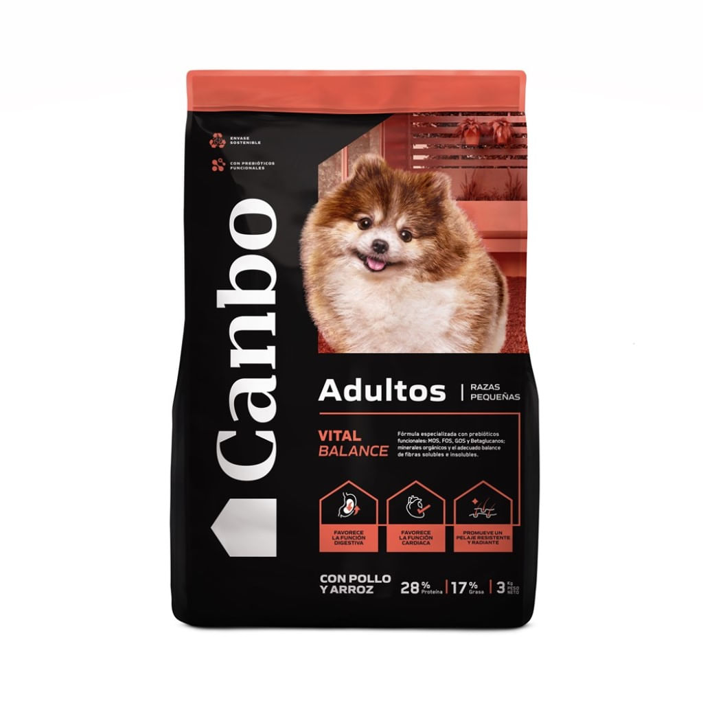 Comida para Perros Canbo Balance Adultos Razas Pequeñas Pollo Y Arroz 7 ...