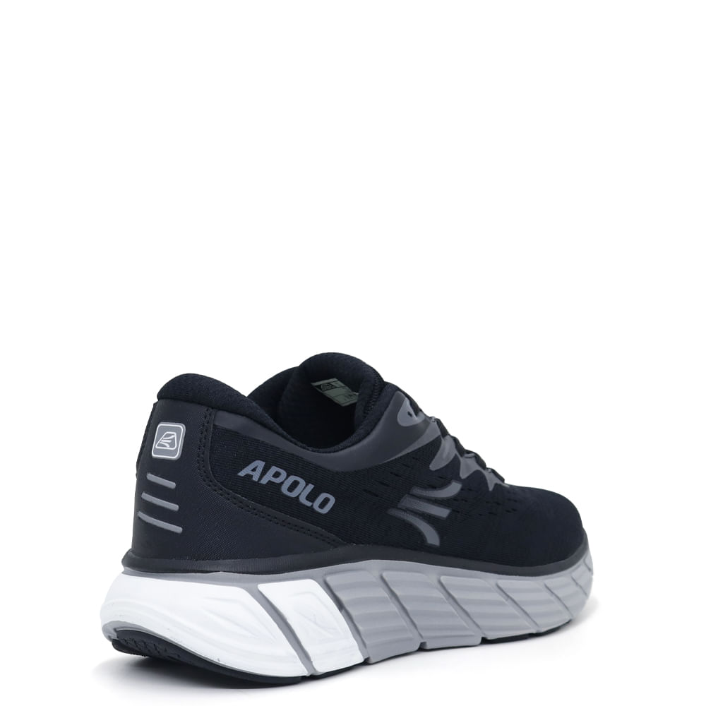 Zapatillas Running Hombre APOLO AH23-05 Negro Gris Talla 40 - Real Plaza