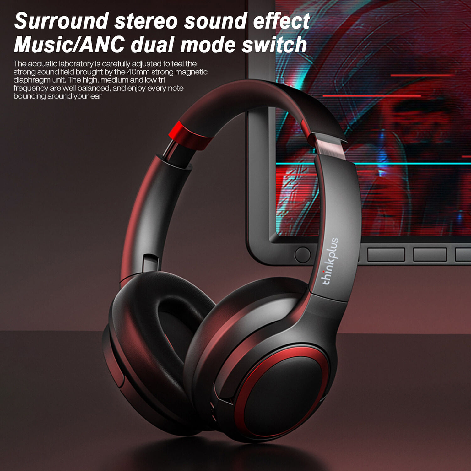 Auriculares Lenovo Thinkplus Th40 Auriculares De Música Con Micrófono ...