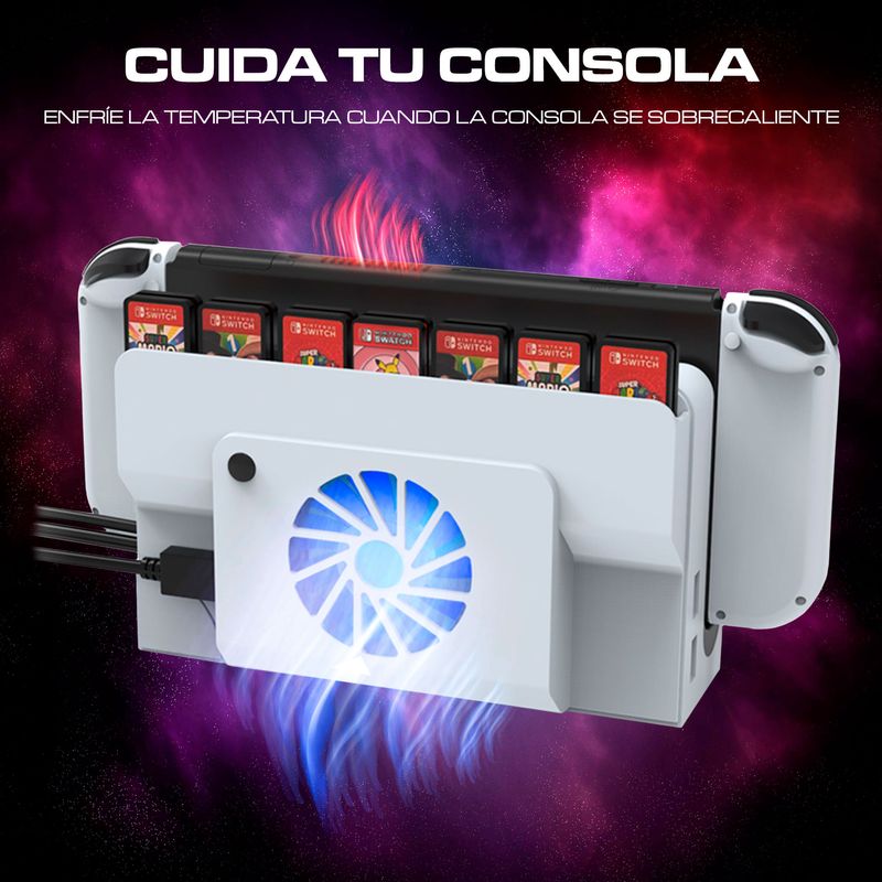 Cooler Para Nintendo Switch Oled Ventilador Disipador Switch - Real Plaza
