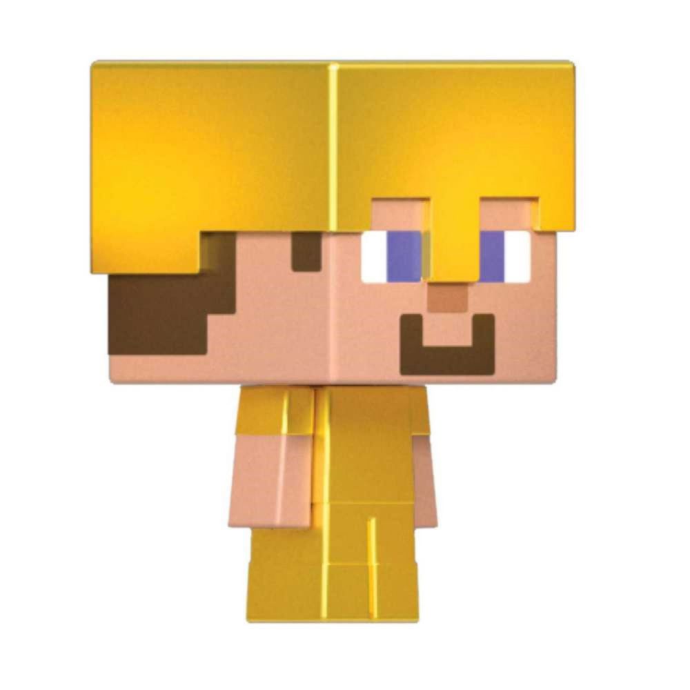 Figura Minecraft Cabezas Mob Mini Alex Armadura Dorada - Real Plaza