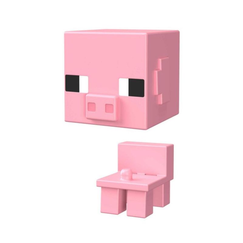 Figura Minecraft Cabezas Mob Mini Cerdito - Real Plaza