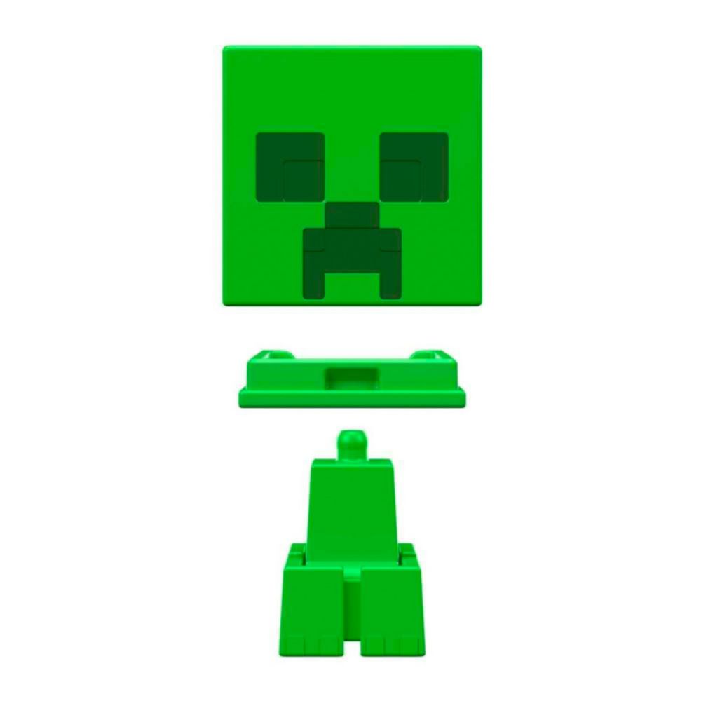 Figura Minecraft Cabezas Mob Mini Creeper - Real Plaza