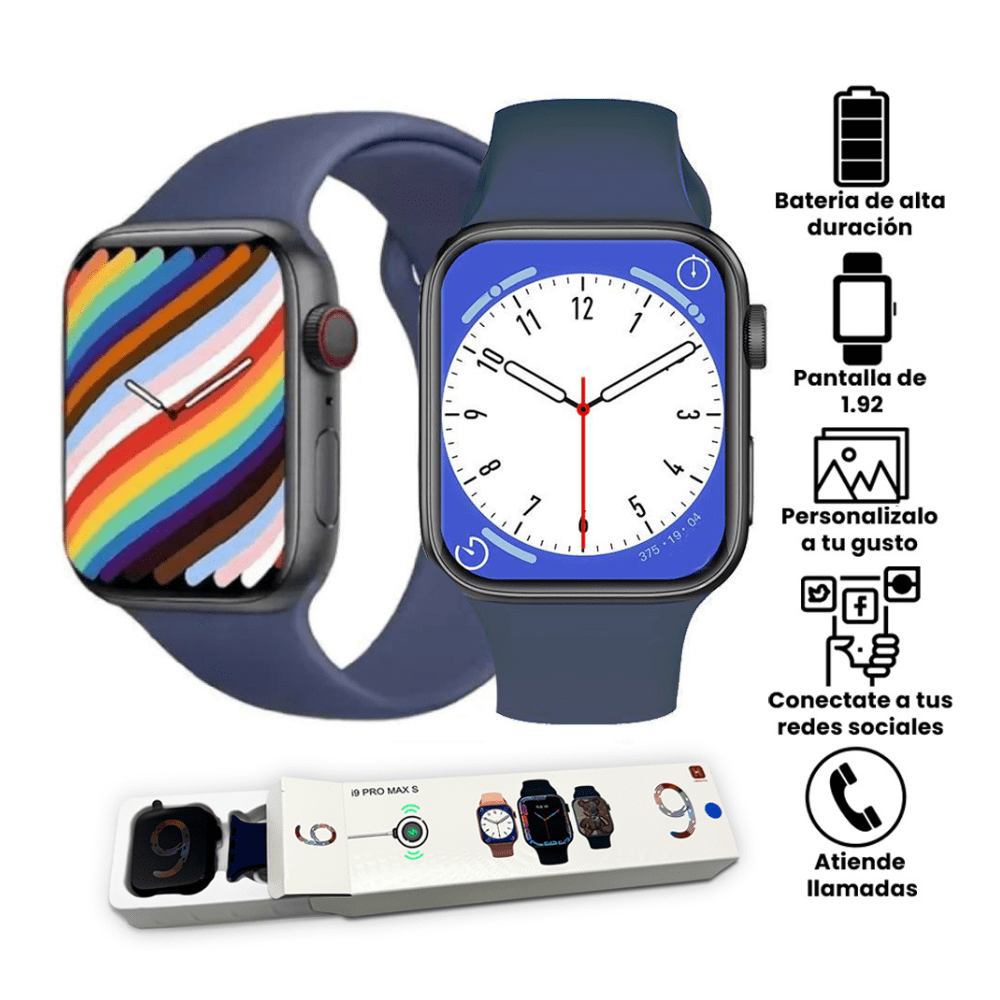 Smart Watch I9 Pro Max S Series 9 - Azul - Real Plaza