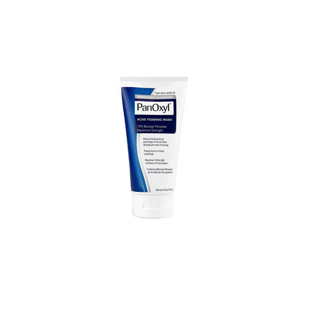 PanOxyl Acne Foaming Wash 10% Benzoyl Peroxide Maximum Strength - Real ...