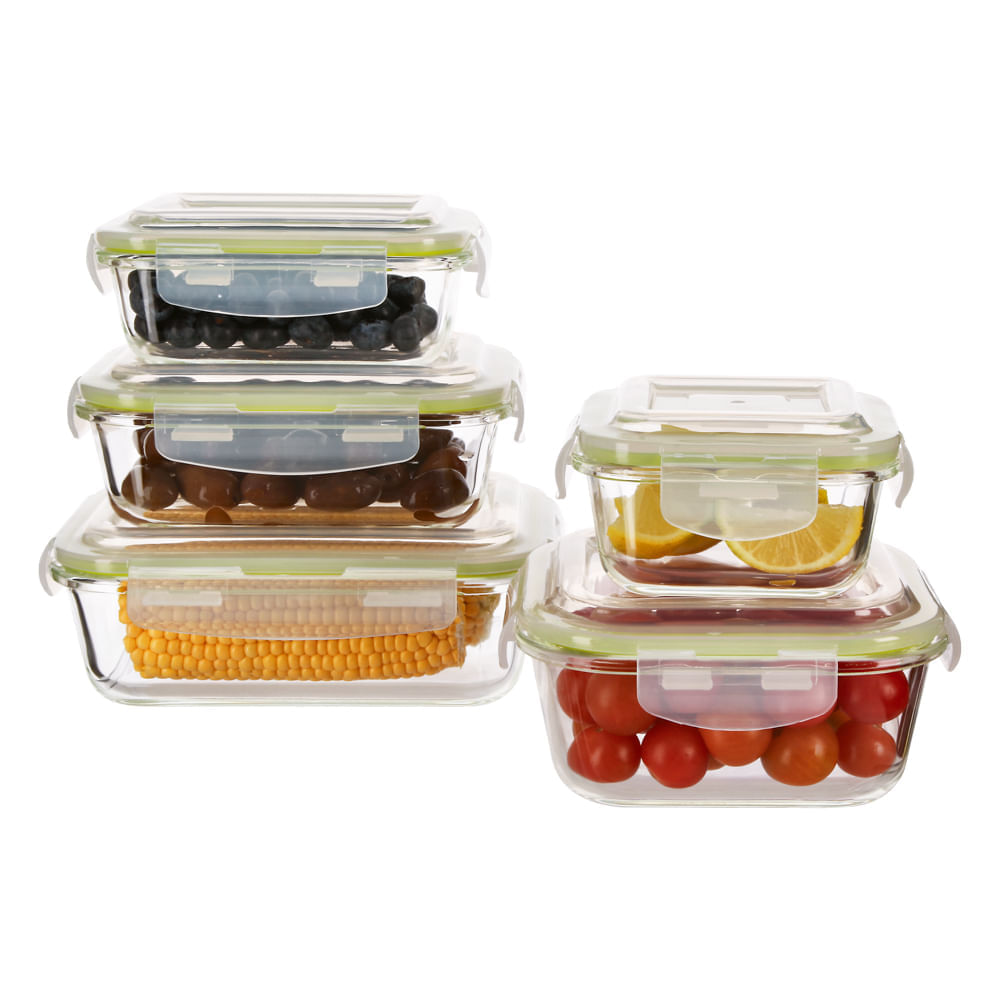 Set Taper de Alimentos de Plástico Hermético - Real Plaza