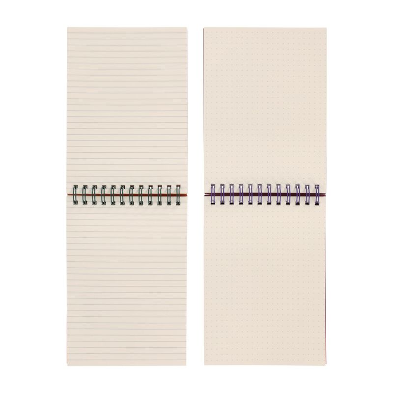 Set 2 Libretas Espiral con Líneas y Puntos 11x2,217,2cm - Real Plaza