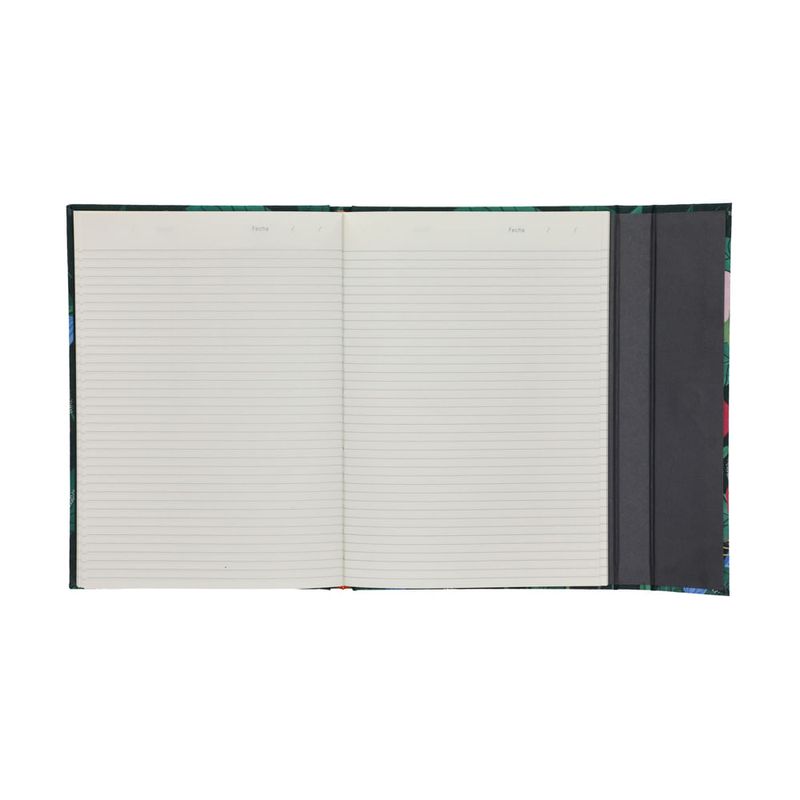 Libreta Tela Imántado con 120 Hojas y Líneas 15x2,3x21 cm - Real Plaza