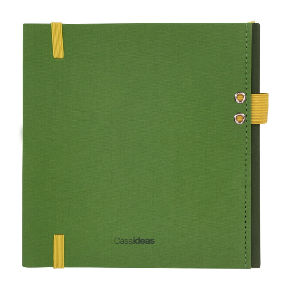 Libreta con Tapa de Tela y Elástico 15x2x15 cm - Real Plaza