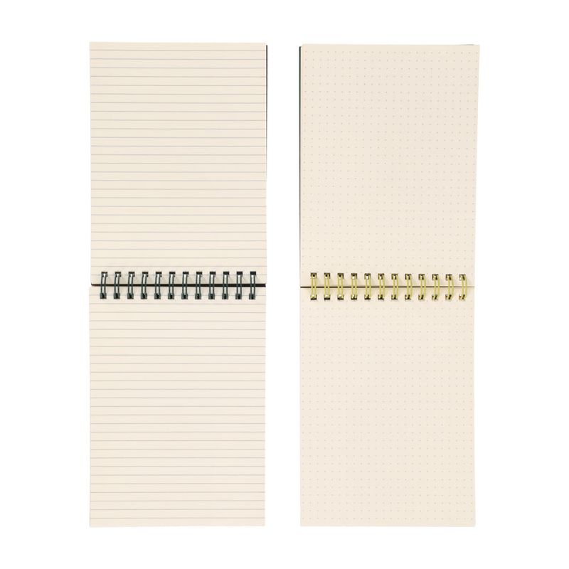Set 2 Libretas Espiral con Líneas y Puntos 11x2,217,2cm - Real Plaza