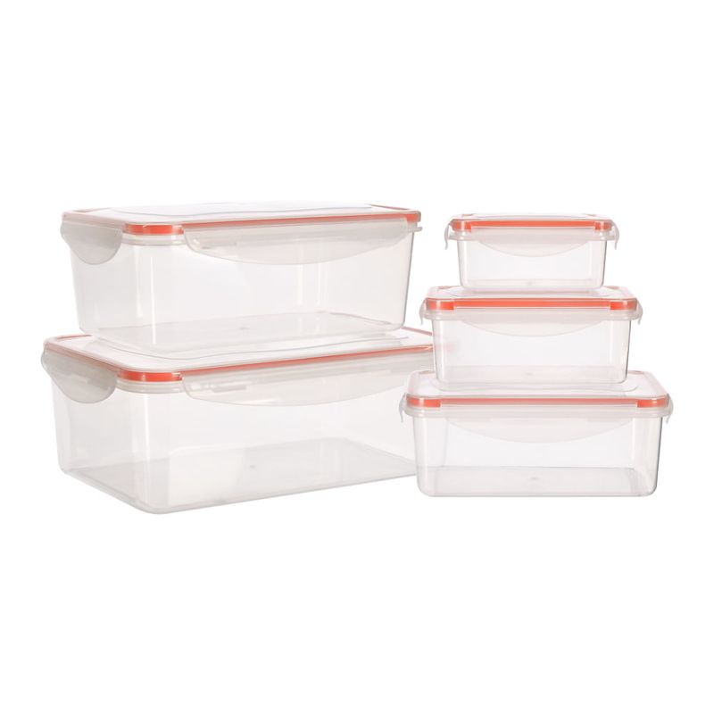 Set Taper de Alimentos de Plástico Hermético - Real Plaza