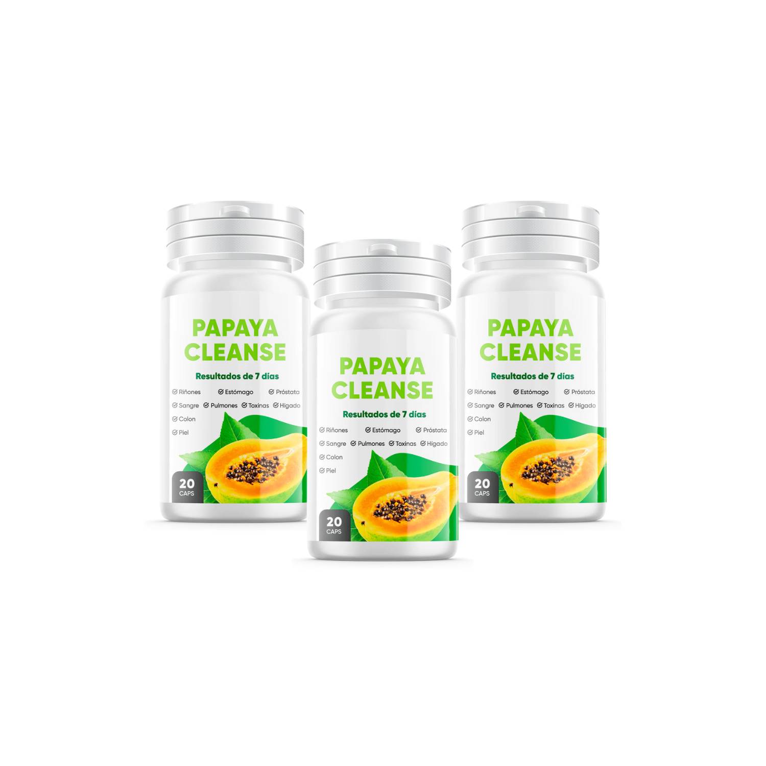 Papaya Cleanse 3 Pack | Detox natural contra toxinas y parásitos - Real ...