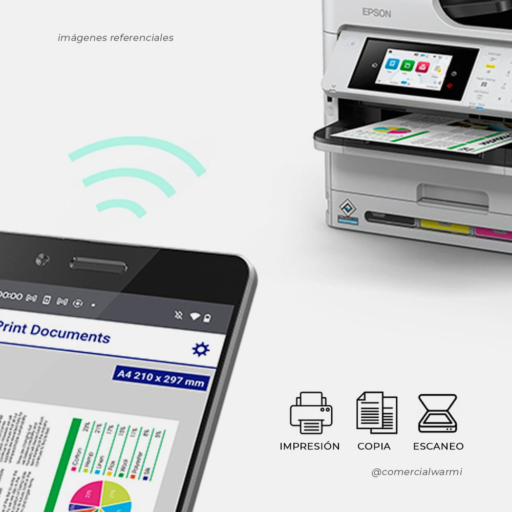 Impresora Multifuncional EPSON WorkForce Pro WF-C5810 - Real Plaza