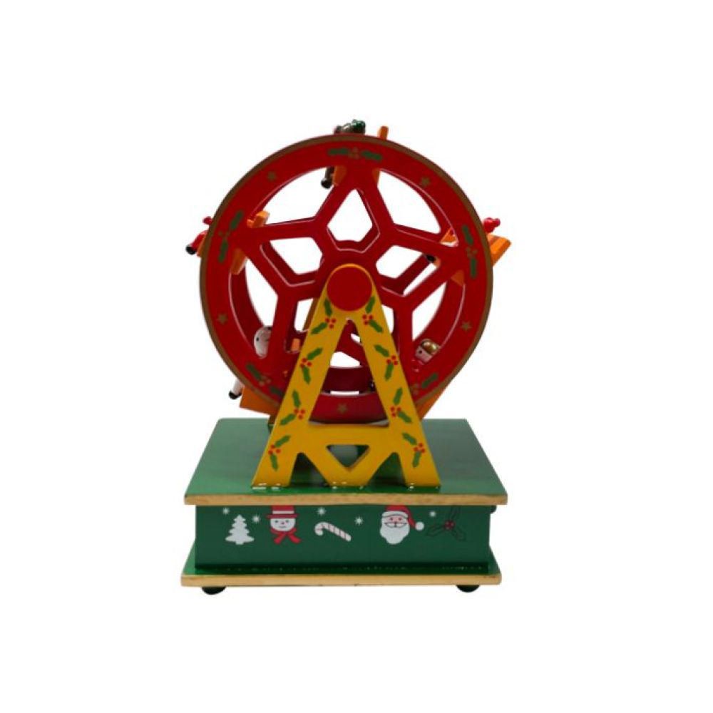 Rueda De Madera Musical Roja 21 cm - Real Plaza